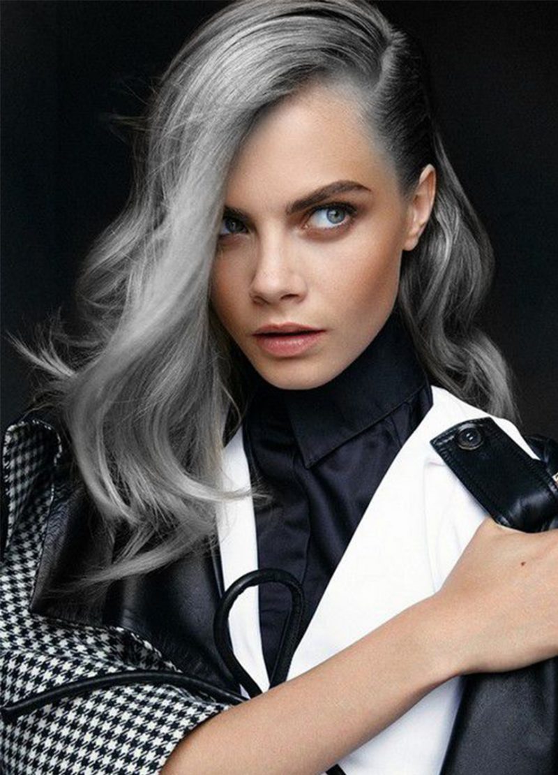 Coloration Grise: Comment Adopter la couleur cheveux gris tendance 2019