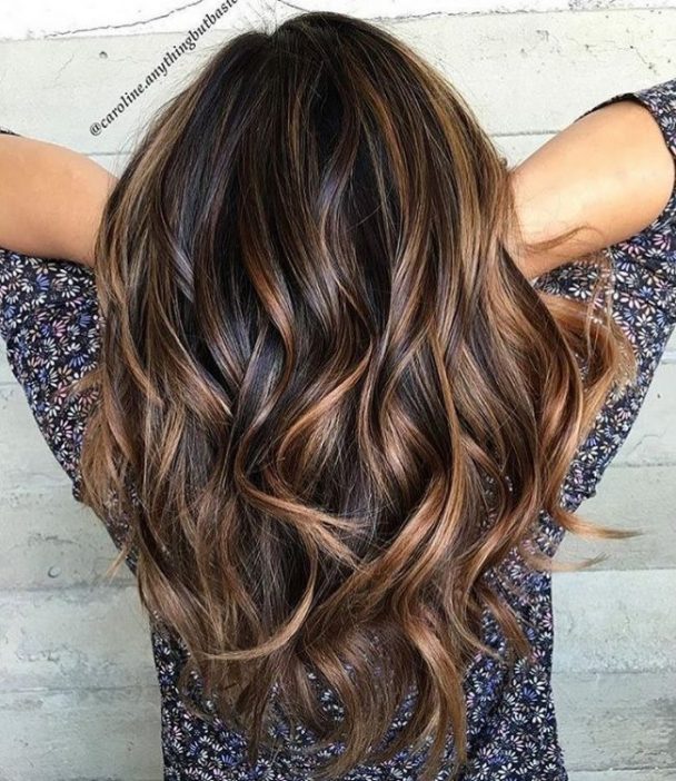 Meche Caramel Sur Brune